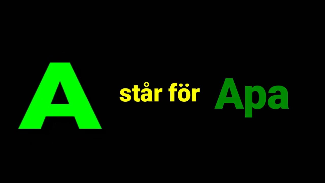 Barnen alfabetssången ABC llSvenska barnsånger ABC (Swedish alphabet ...