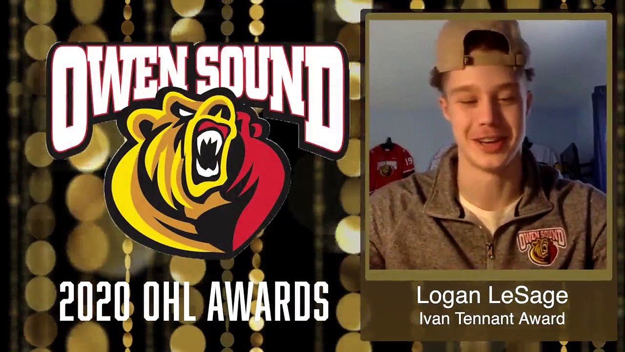 2019 – 2020 OHL Awards | Ivan Tennant Award | Logan LeSage - video ...