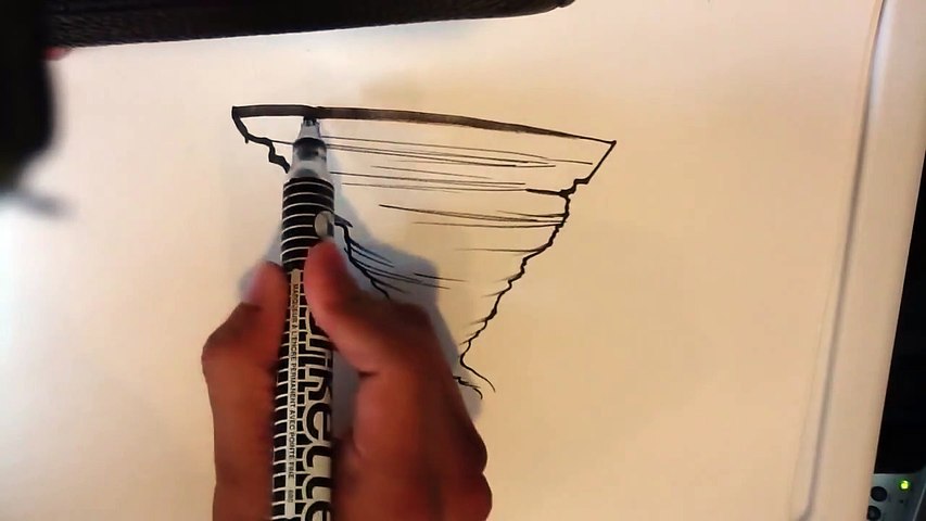 How To Draw A Tornado Step By Step For Kids