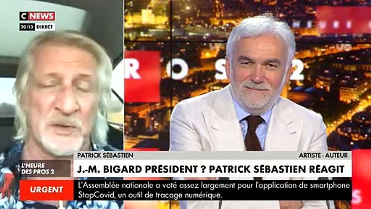 Patrick Sébastien à propos de l'éventuelle candidature de Bigard à la ...