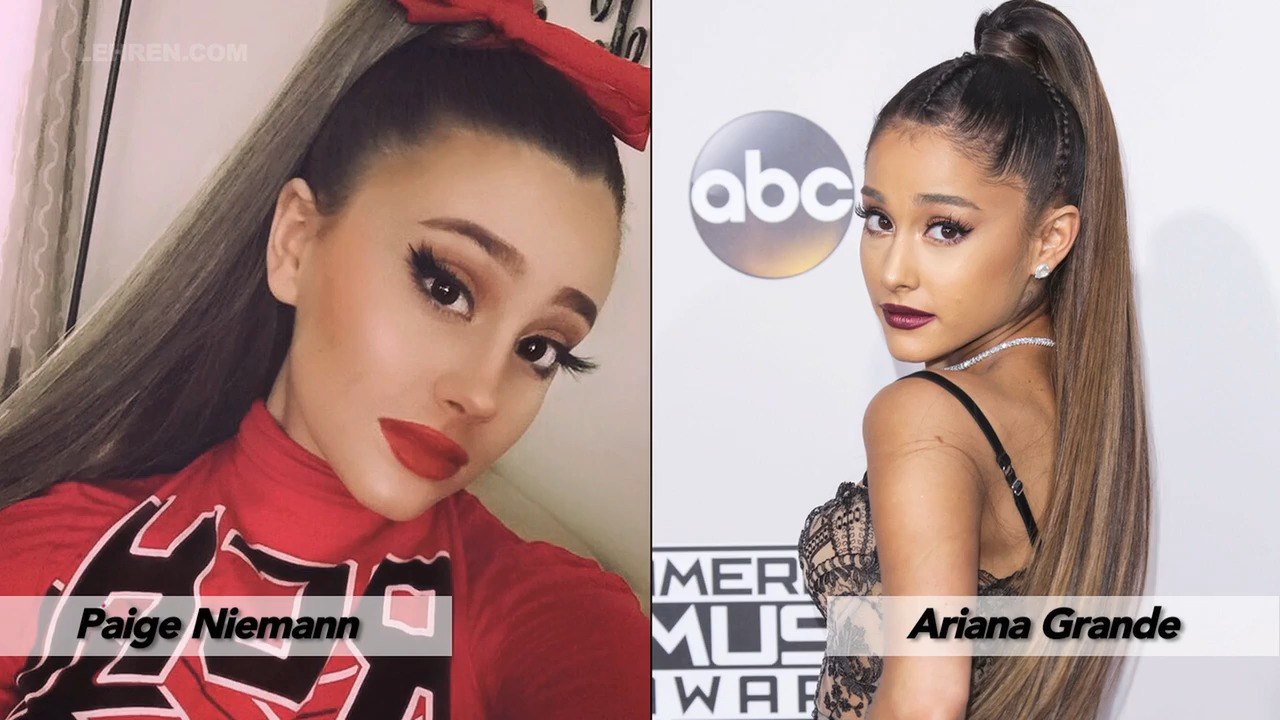 Ariana Grande Responds to Her Doppelganger Paige Niemann's Video ...