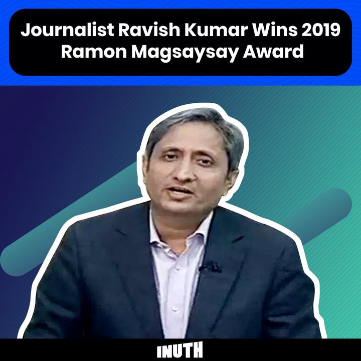 Journalist Ravish Kumar Wins 2019 Ramon Magsaysay Award - video Dailymotion
