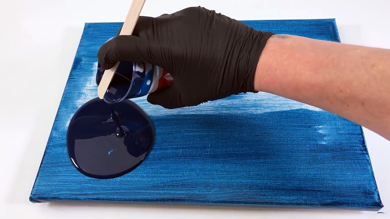 Splitting paint technique - Do you see the waterfall - Acrylic pour ...