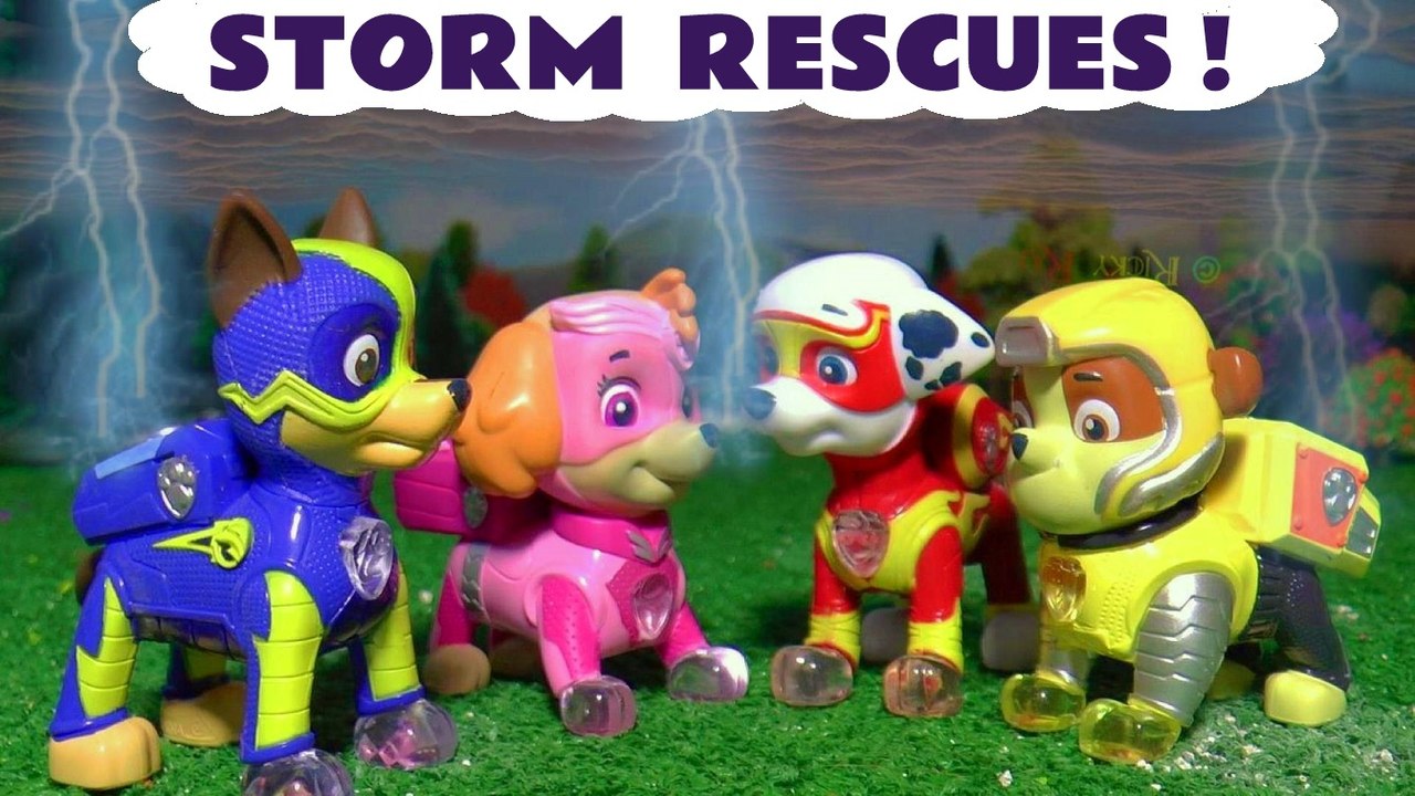 Paw Patrol Mighty Pups Storm Rescue with the Family Friendly Funny ...