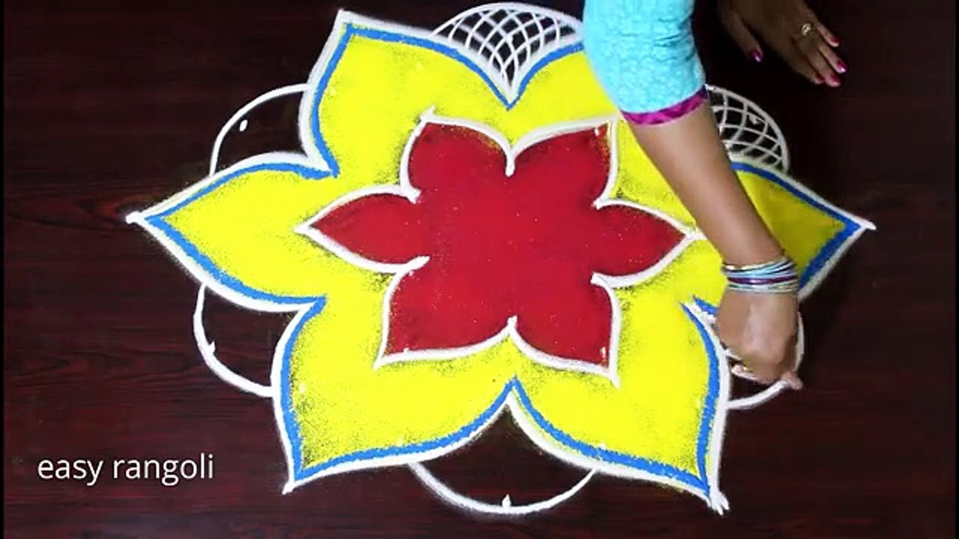 Easy Rangoli Designs With Colours Easy & Stunning Rangoli Designs That