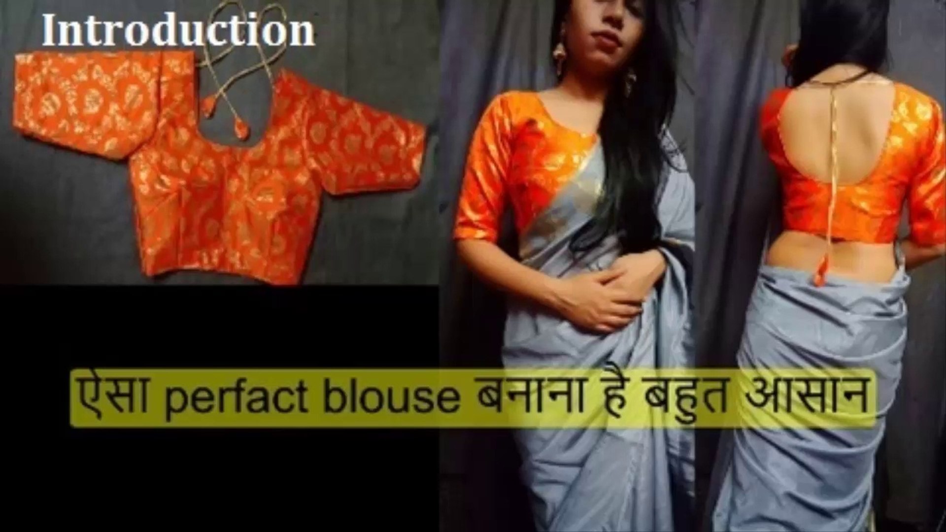 Blouse Tutorial In Hindi Trending Sleeve Design#. Blousedesign