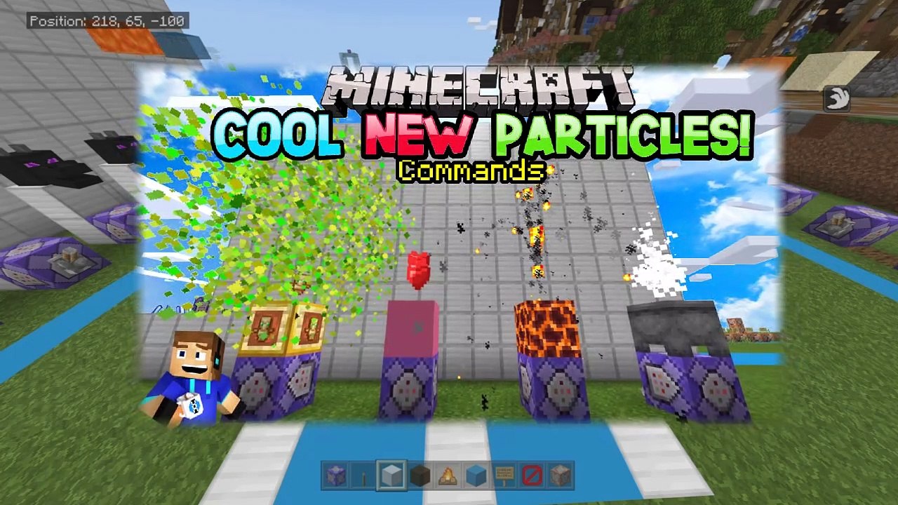 Minecraft BEST Particle Commands in Minecraft Bedrock Edition (PS4/XBOX/PC/MCPE) COOL EFFECTS ...