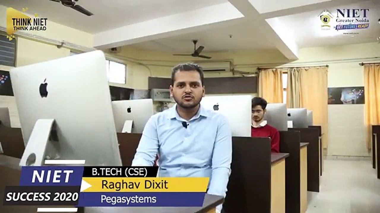 NIET SUCCESS 2020 | Raghav Dixit (B.TECH- Computer Science Engg.) - video Dailymotion