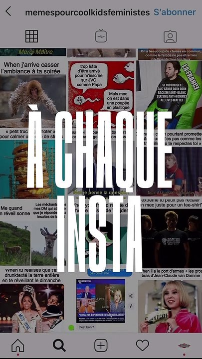Militantisme et mèmes féministes sur Instagram - Vidéo Dailymotion