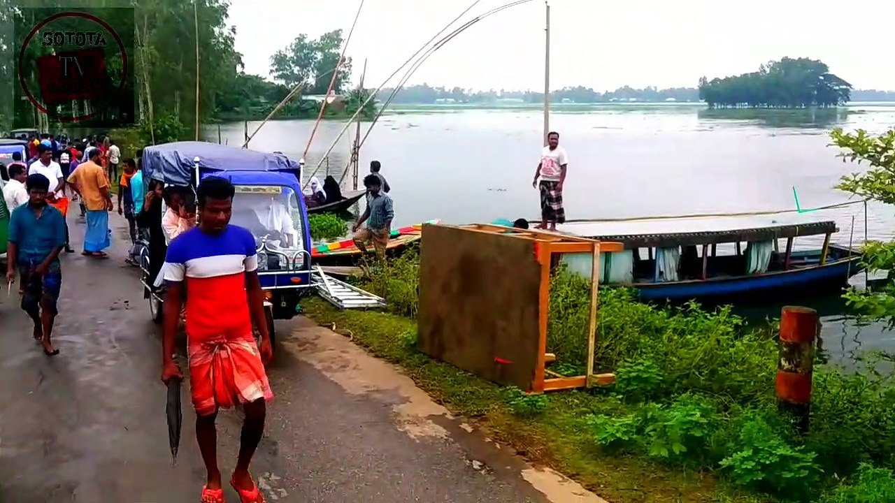 Sakhipur police station in Tangail district saw the terrible flood ...