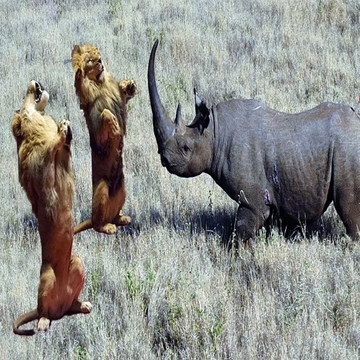 Rhino vs Lion - Who Is The win the fight? - video Dailymotion