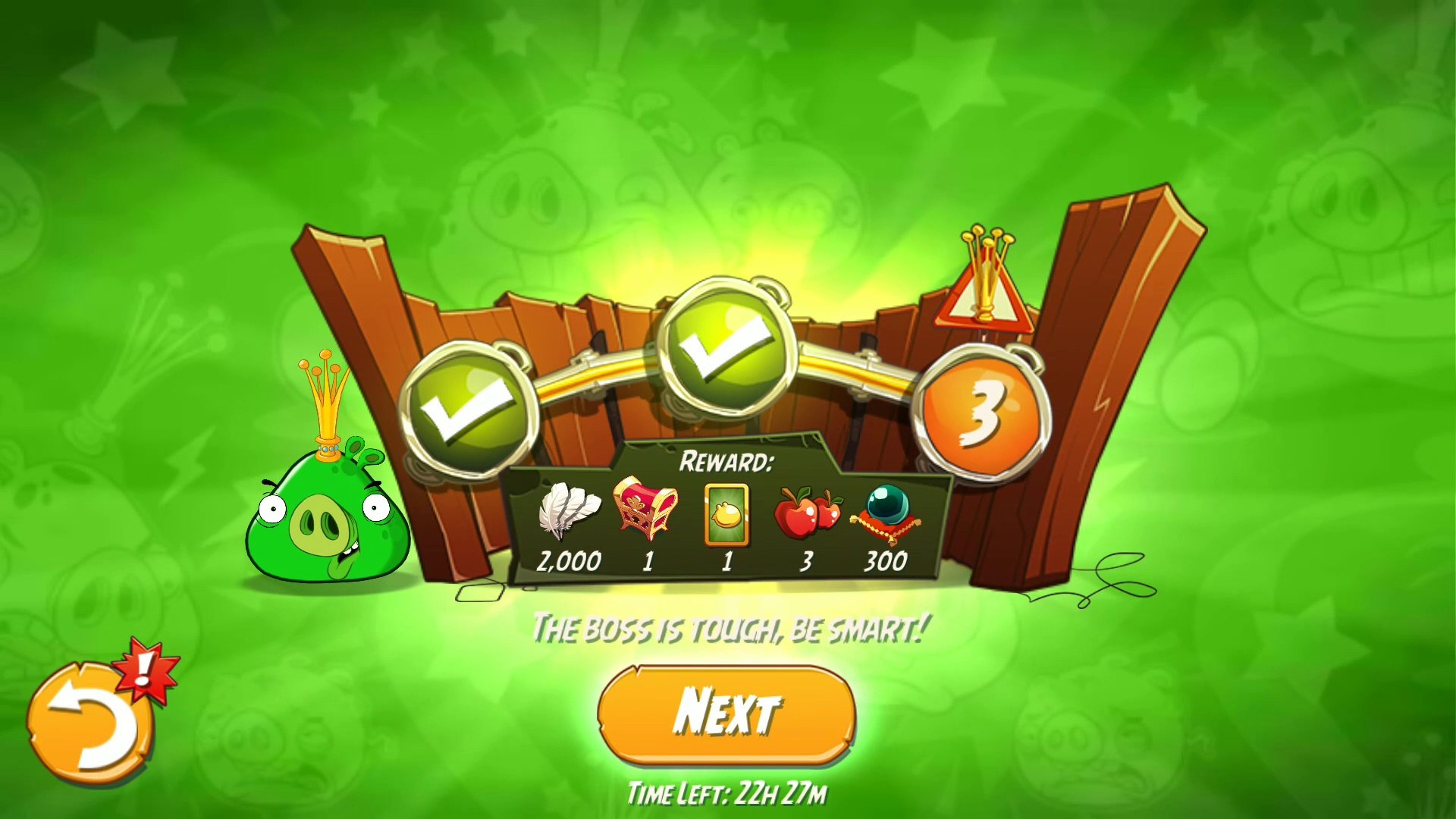 Angry Birds King Pig Level