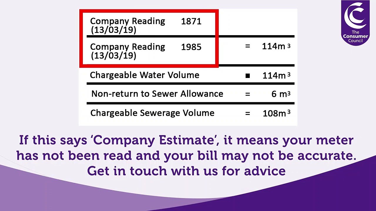 A quick guide to understanding your water bill - The Consumer Council ...