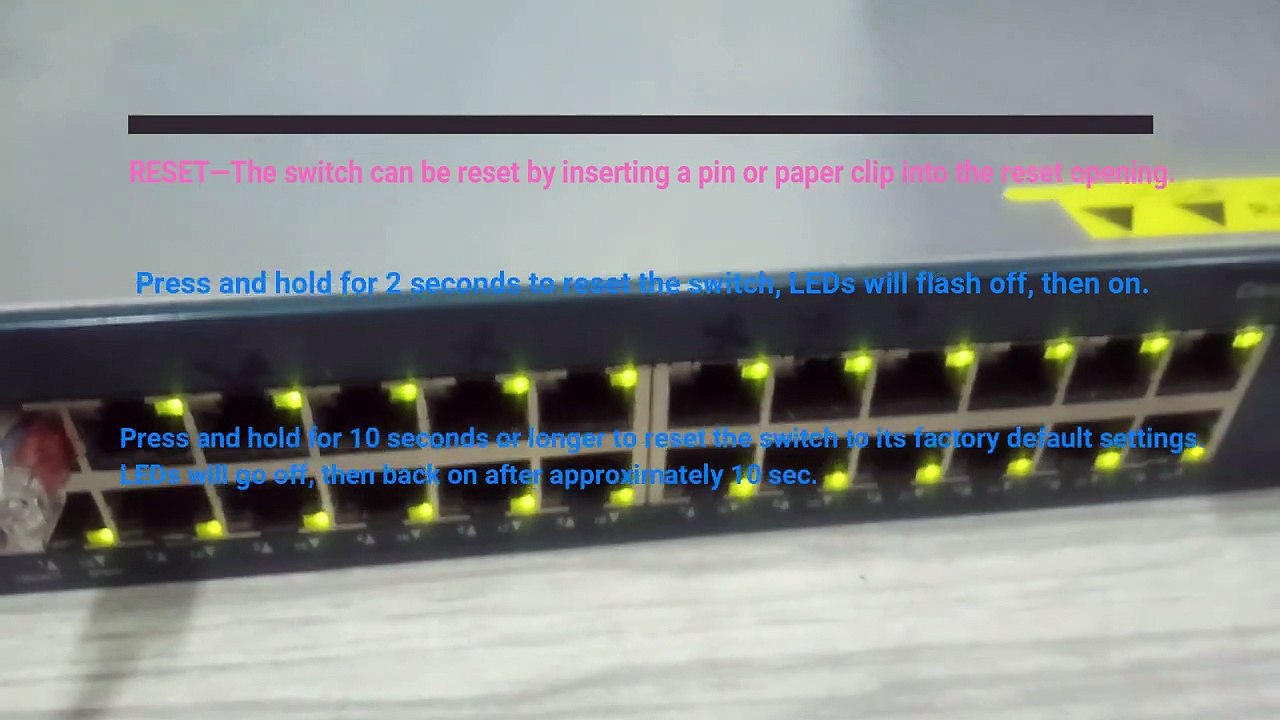How to reset Cisco switch ESW 540 _ cisco switch reset to factory ...