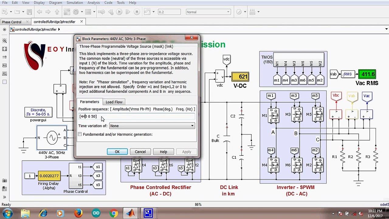 HVDC - High Voltage DC Transmission _ Closed Loop Control _ MATLAB ...