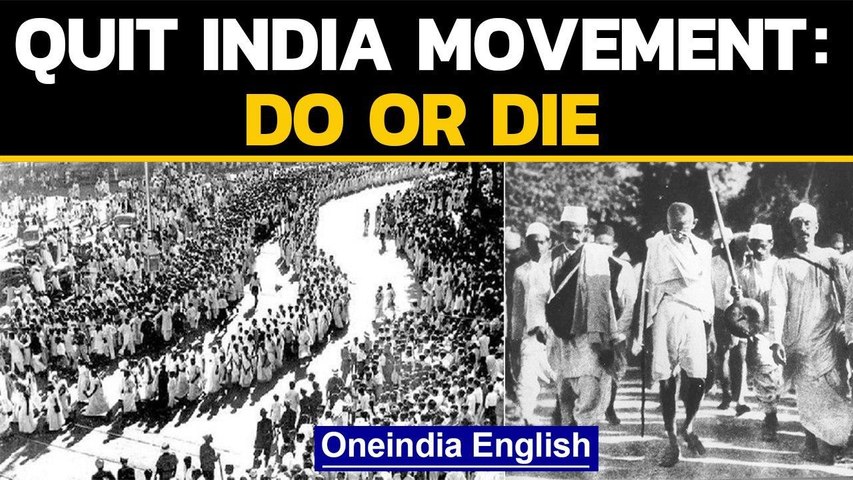 Ahead of this Independence Day, recalling Quit India movement on its ...