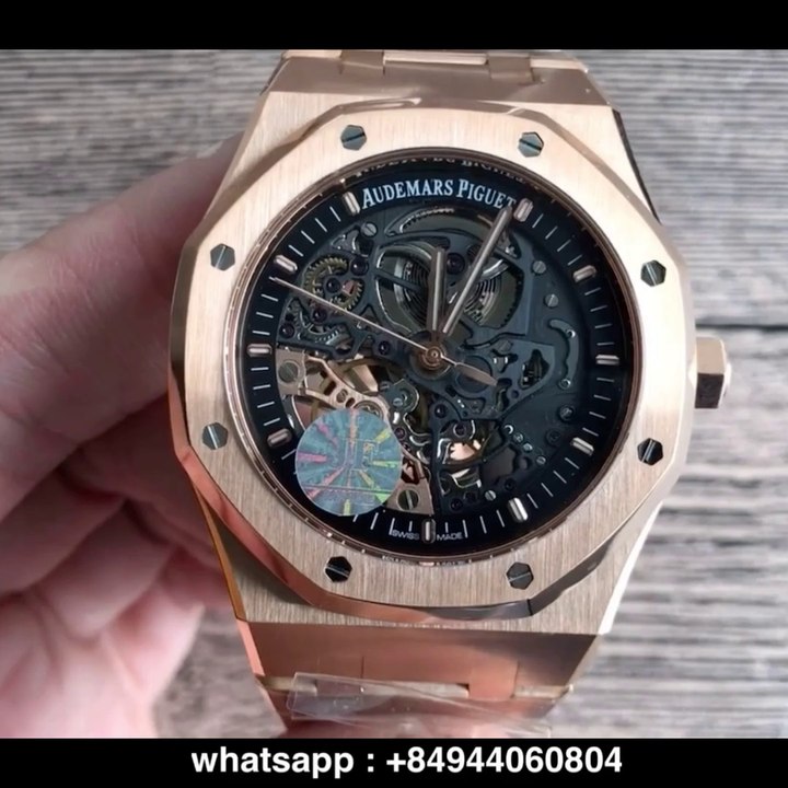 Audemars Piguet Royal Oak Skeleton AP 15407OR JF factory - Video ...