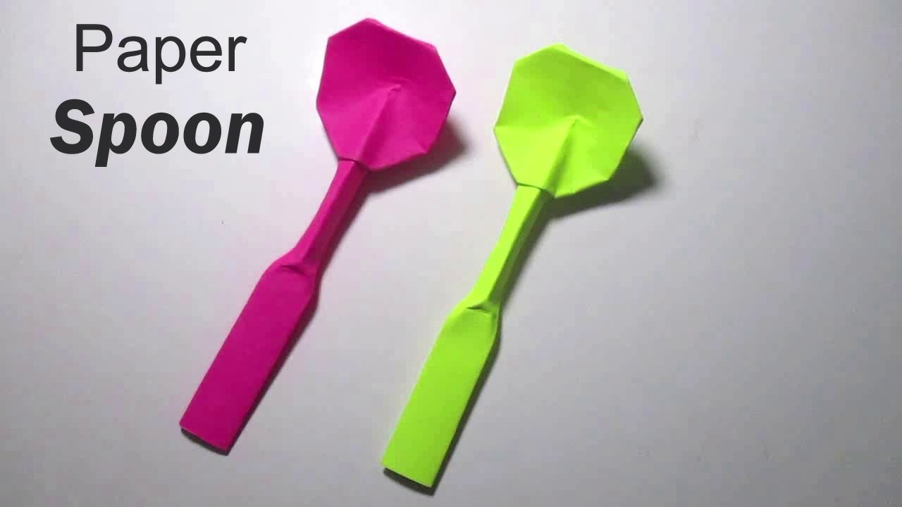 Origami Paper Spoon | How to Make A Spoon Out of Paper | Paper Spoon ...