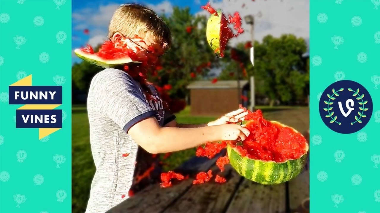 TRY NOT to LAUGH or GRIN - EXPLODING WATERMELON CHALLENGE Compilation ...