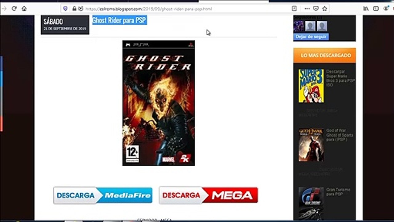 Ghost Rider para PSP - Vídeo Dailymotion