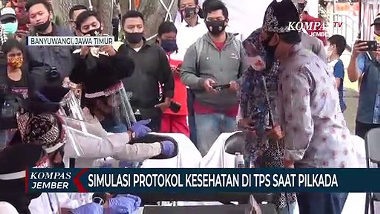 Simulasi Penerapan Protokol Kesehatan di TPS saat Pilkada Serentak ...