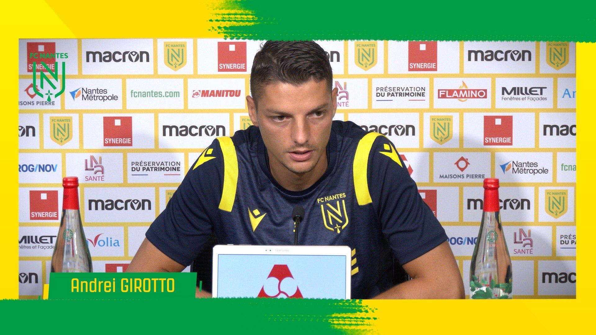 La conférence de presse de Andrei Girotto avant LOSC - FC Nantes