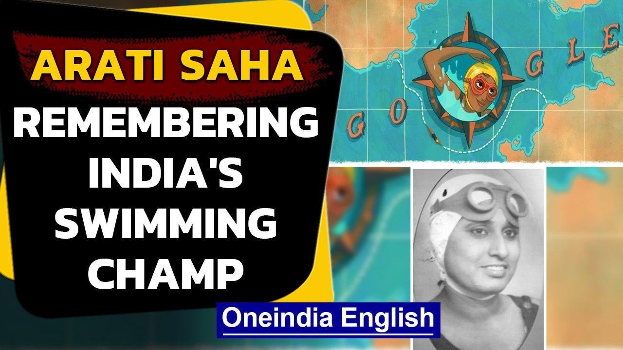 Google celebrates Arati Saha, the Indian endurance swimmer | Oneindia ...