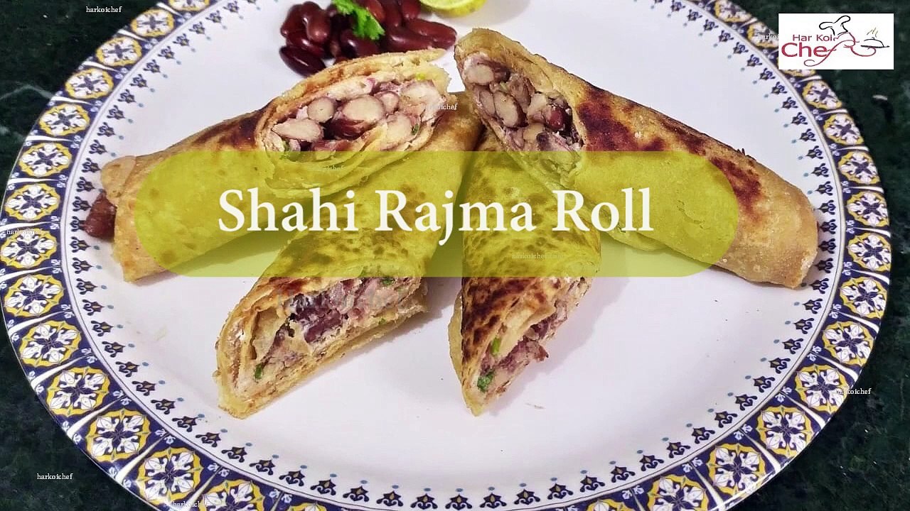 Delicious & Healthy Veg Shahi Rajma Roll. Rajma Wrap / Maxican Rajma ...