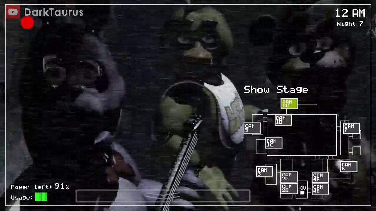 FNAF 1 - ALL RARE SCENES caught on Camera! (Five Nights at Freddys ...