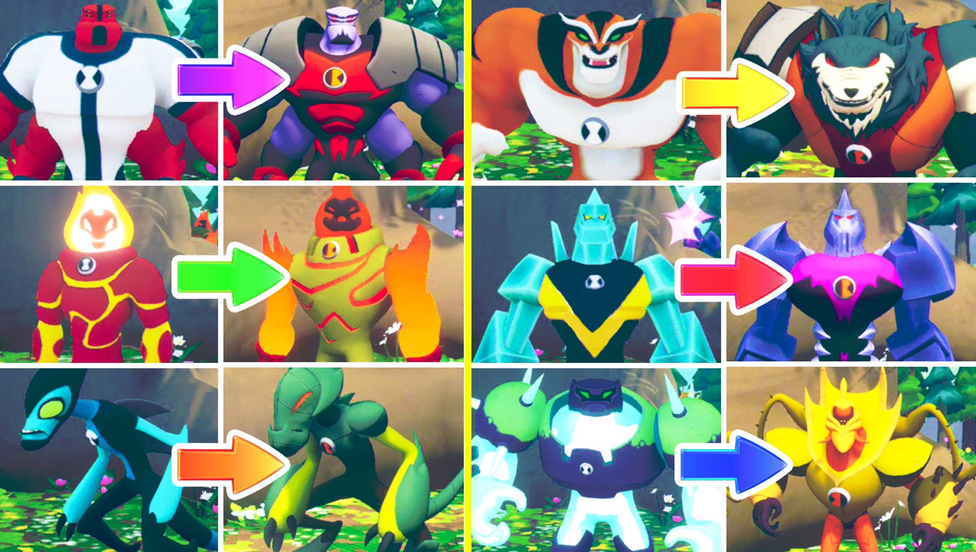 Ben 10 All Aliens Together