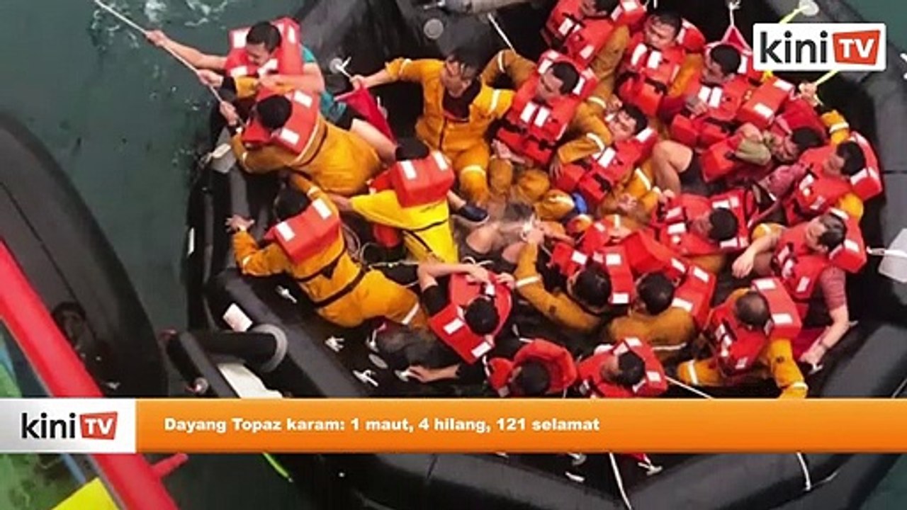 Dayang Topaz karam- 1 maut, 4 hilang, 121 selamat - video Dailymotion