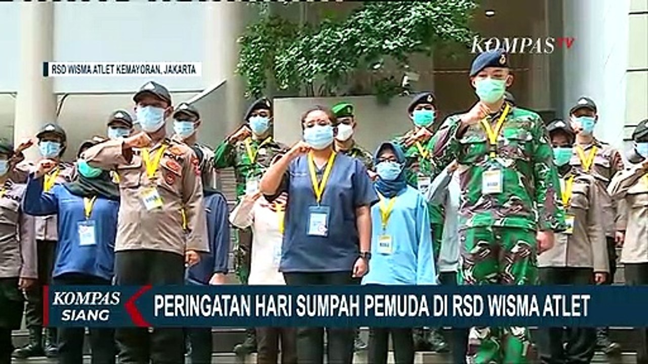 Begini Upacara Hari Sumpah Pemuda di RS Darurat Wisma Atlet - Video ...