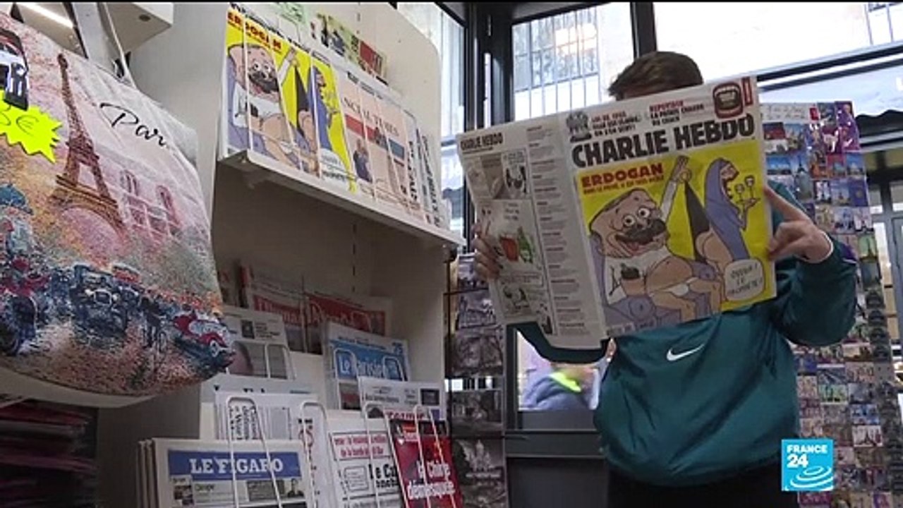 Charlie Hebdo cartoon mocking Erdogan enrages Turkey - video Dailymotion