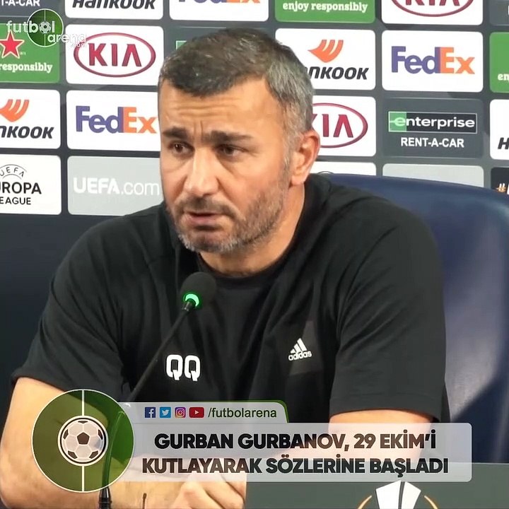 Gurban Gurbanov, 29 Ekim'i kutlayarak sözlerine başladı - Dailymotion Video