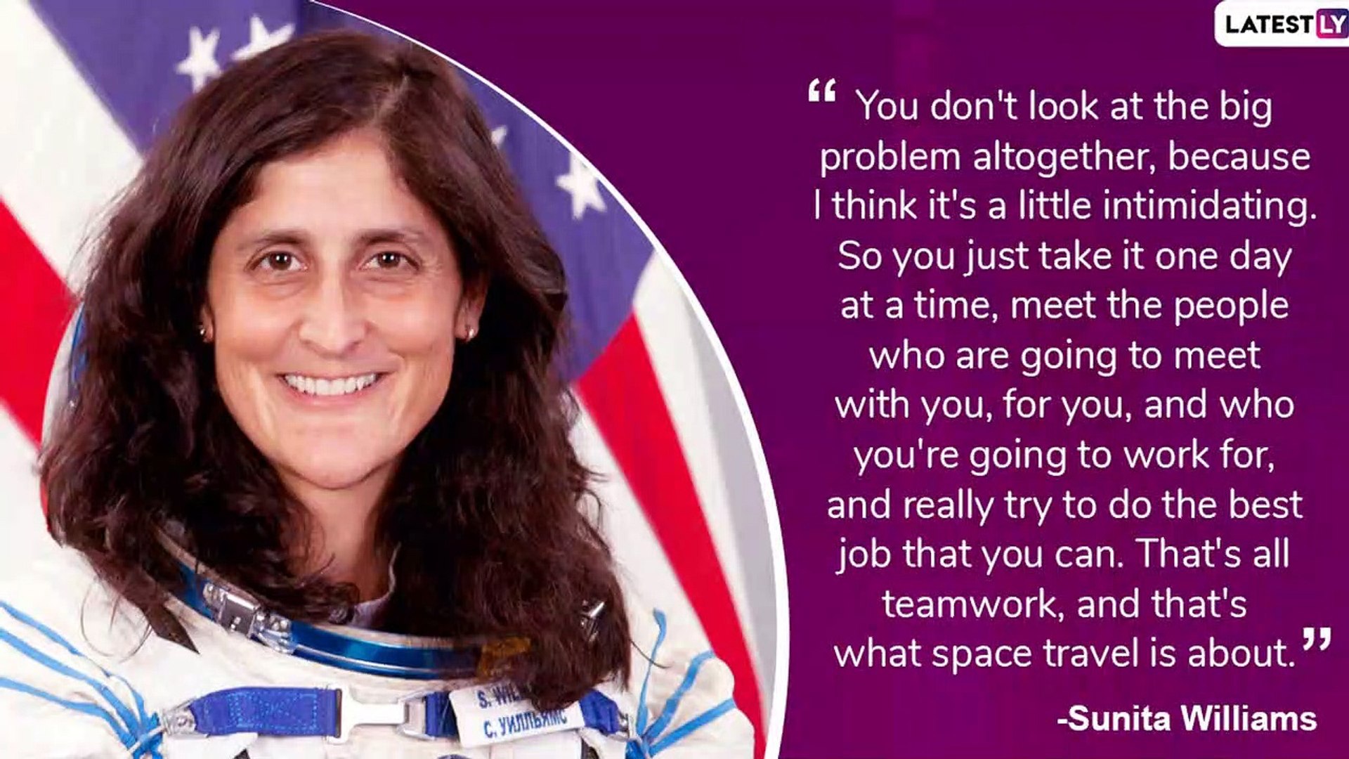 Sunita Williams Quotes A Sunita Williams Quote About Home