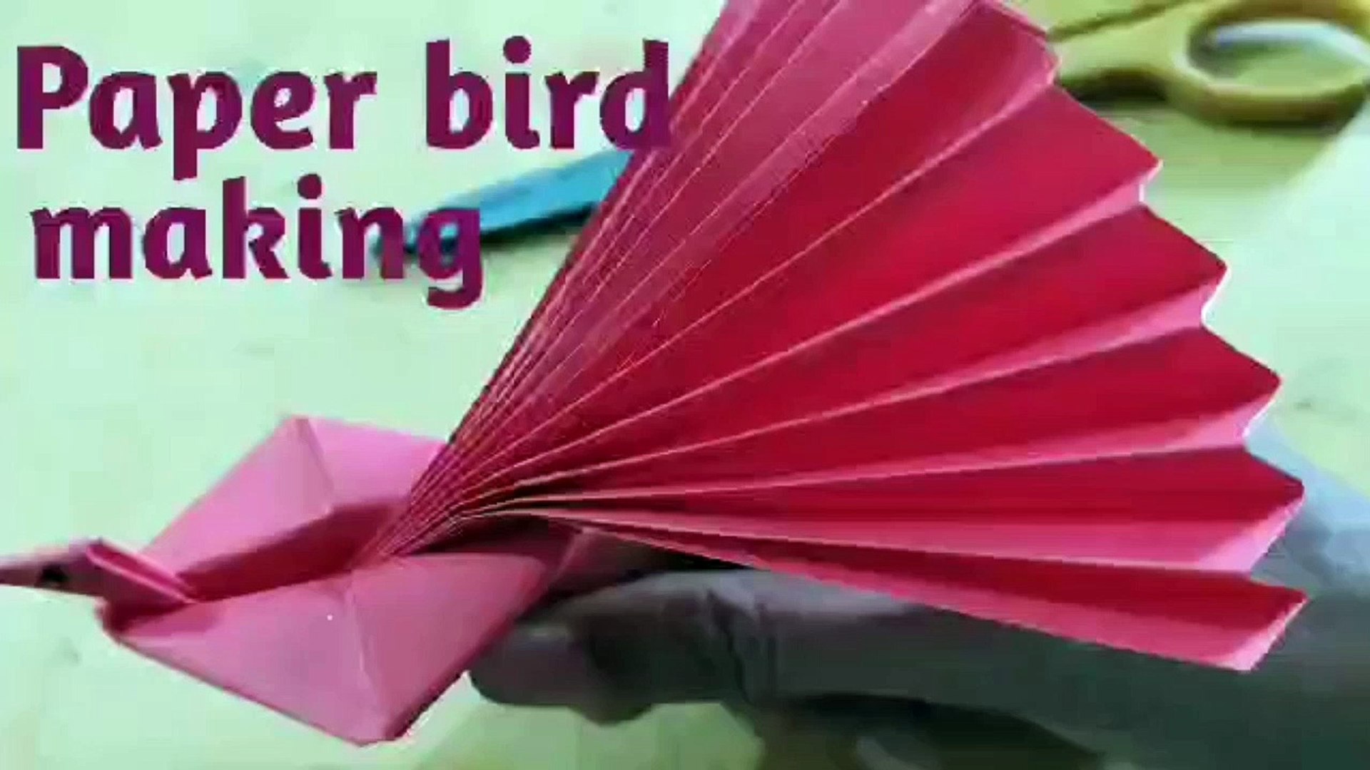 How To Make A Paper Bird Easy