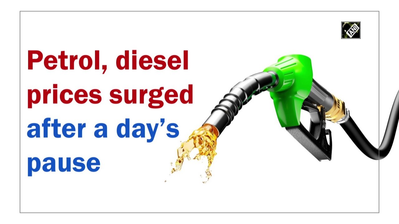 Petrol, diesel prices surge to record highs after a day’s pause - video Dailymotion