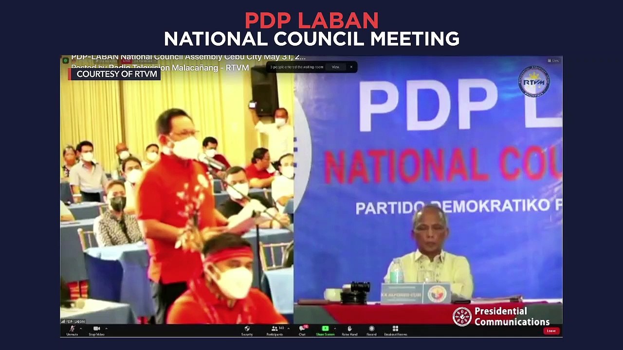 PDP-Laban National Council Meeting in Cebu City - video Dailymotion