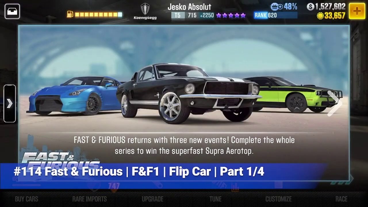 #114 CSR Racing 2 | Fast and Furious | F&F2 | Flip Car | Part 1/4 ...