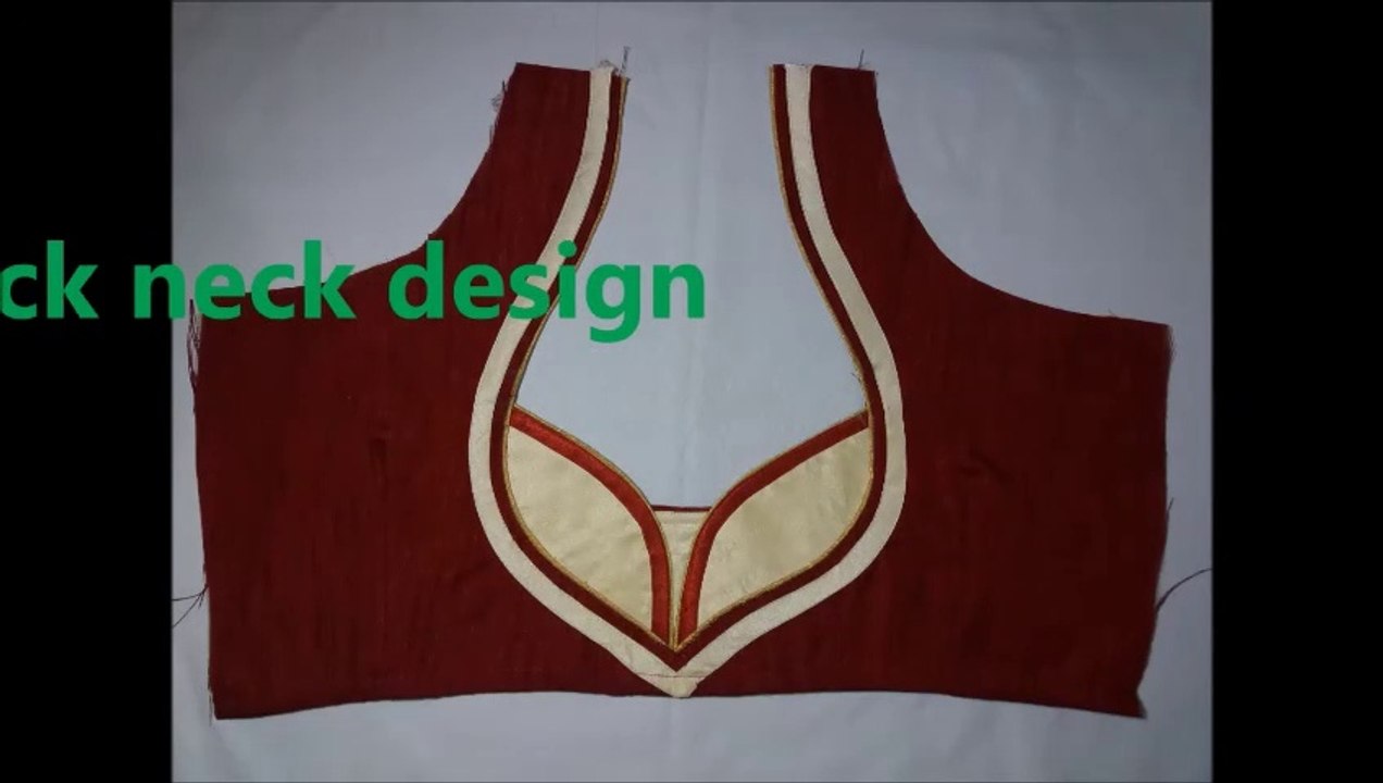 Easy paan gala Blouse back neck design cutting and stitching - video ...