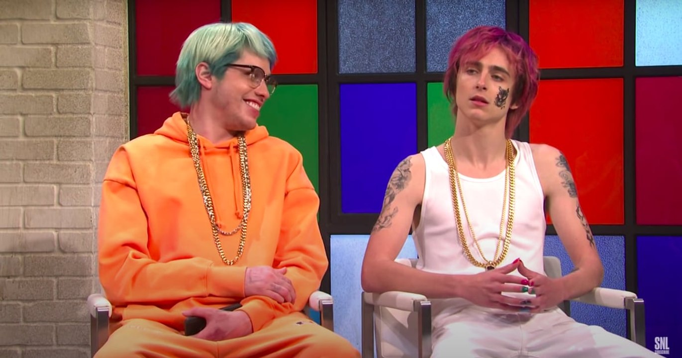Timothée Chalamet, Pete Davidson (SNL Full Rap Roundtable) - Vidéo ...