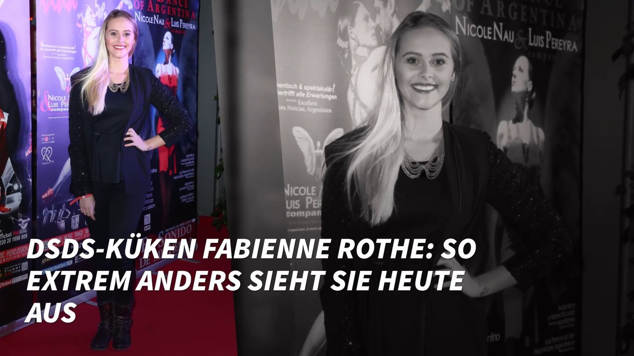 DSDS-Küken Fabienne Rothe: So extrem anders sieht sie heute aus - video ...