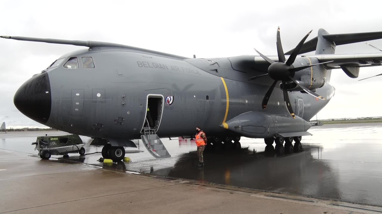 Le premier A400M belge rejoint sa base d'attache à Melsbroek 19 ans ...