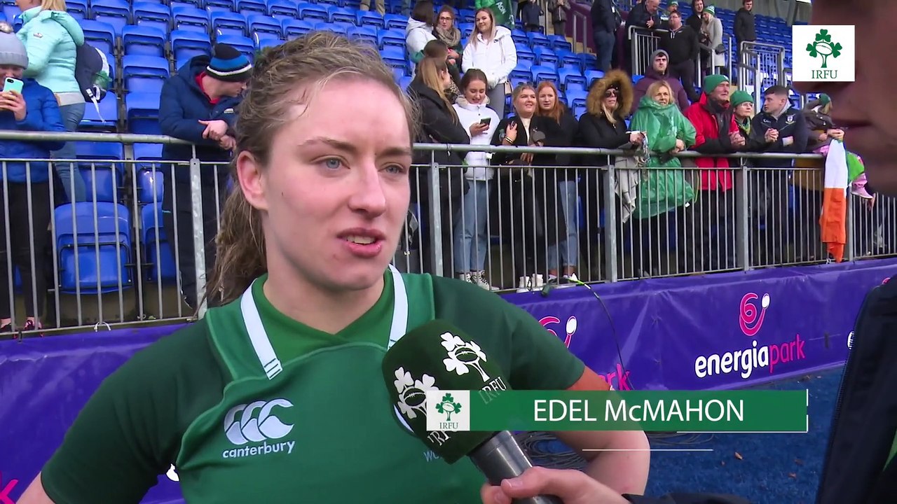Edel McMahon on Wales win - video Dailymotion