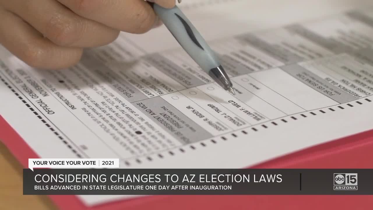 State lawmakers considering changes to Arizona election laws - video ...