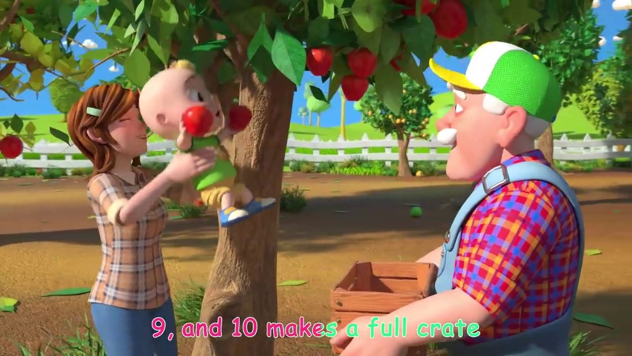 Counting Apples At The Farm - CoComelon Nursery Rhymes & Kids Songs ...