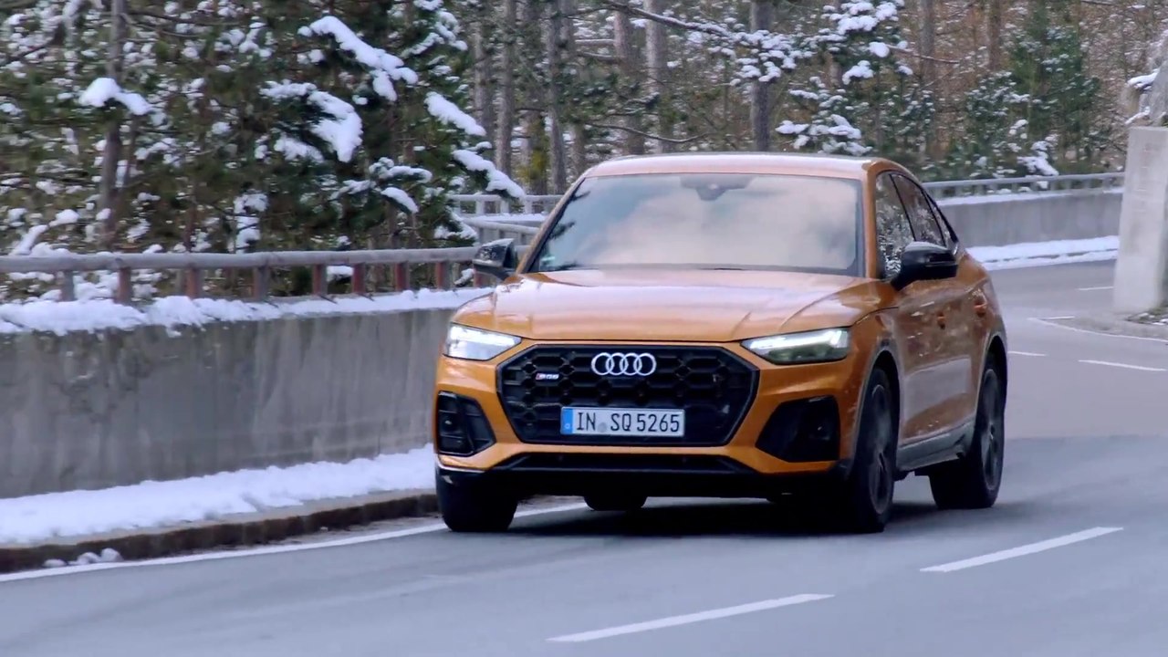 Audi SQ5 Sportback TDI quattro in Dragon orange Driving Video - video ...