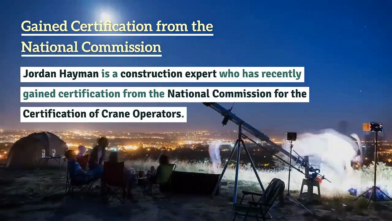 Jordan Hayman - An Experienced Crane Operator - video Dailymotion