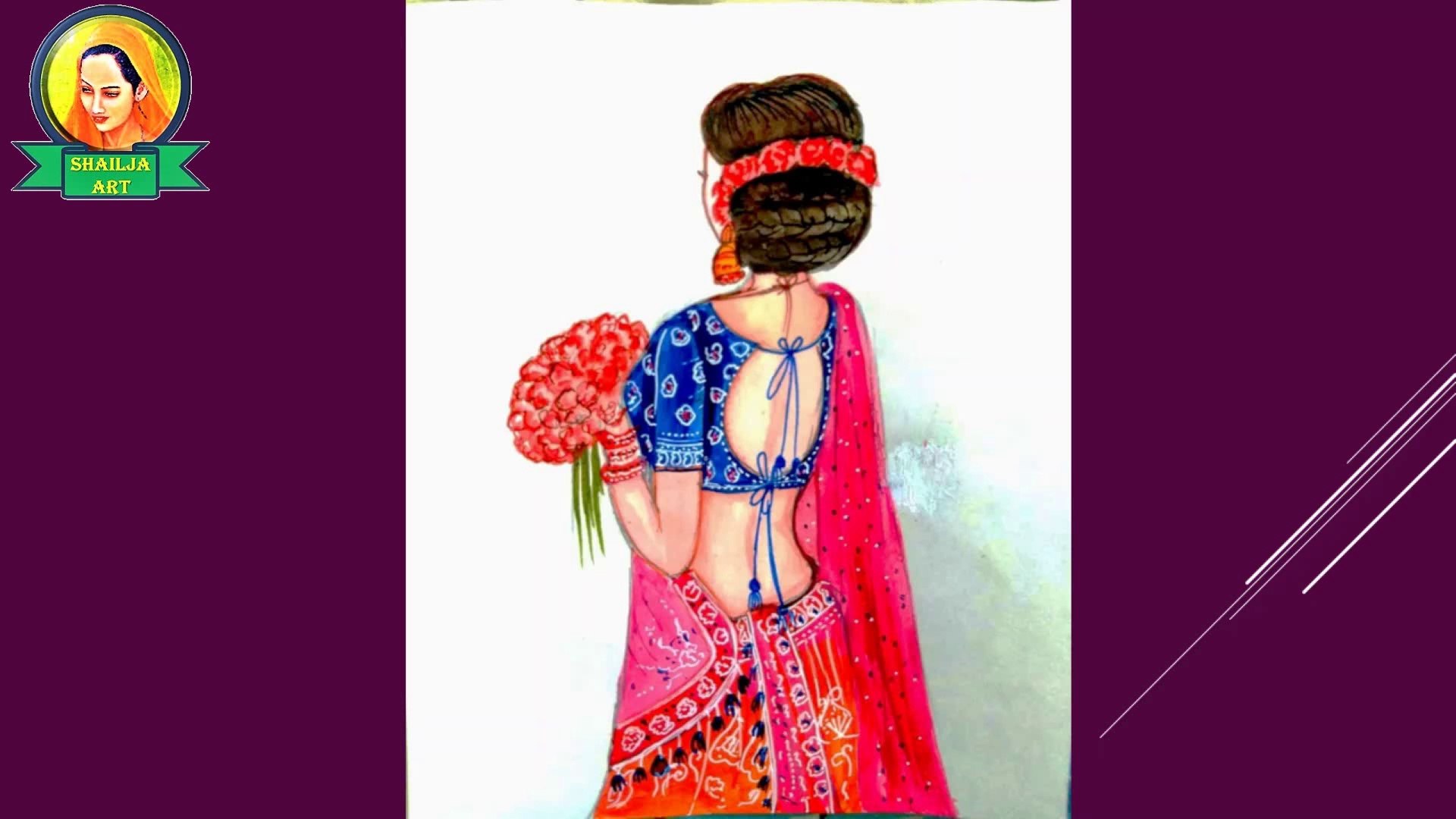 Sketch Girl Back Back Side Of A Girl Drawing — Steemit