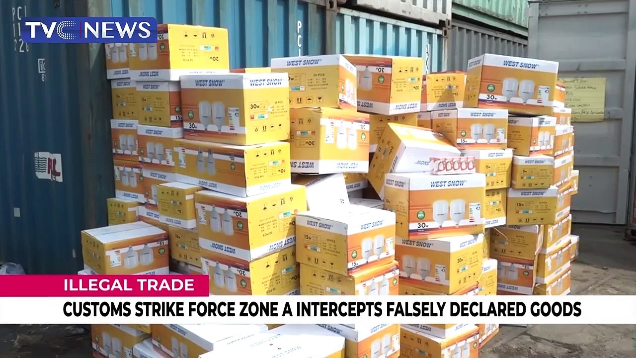 Customs strike force Zone A intercepts falsely declared goods - video ...